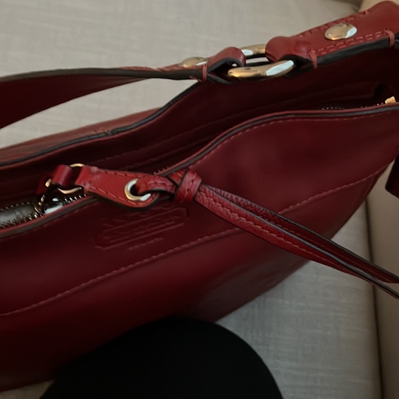 Coach | Bags | Coach Zoe Hobo Shoulder Bag Cranberry Red | Poshmark